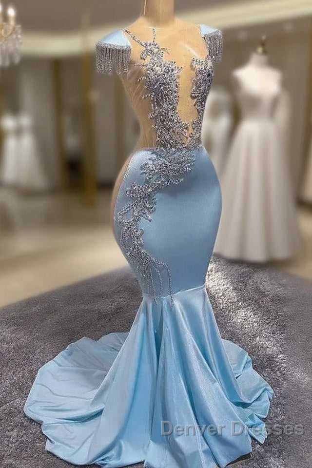 Long embellished evening Dress, bridal gown, engagement Dress – Denver ...