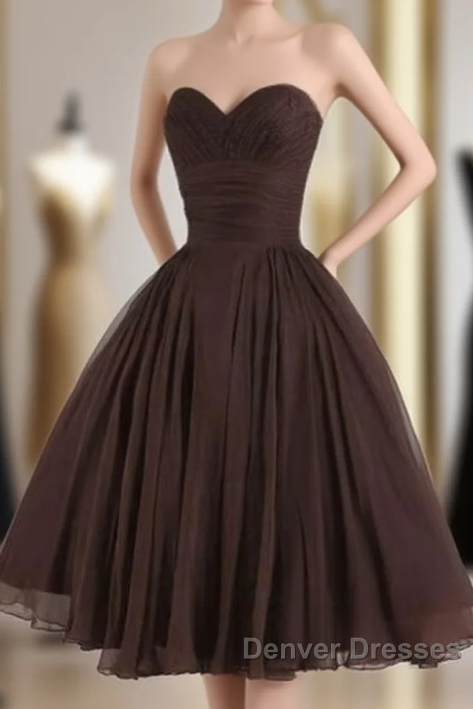 Simple tulle short prom Dress,homecoming Dress – Denver Dresses